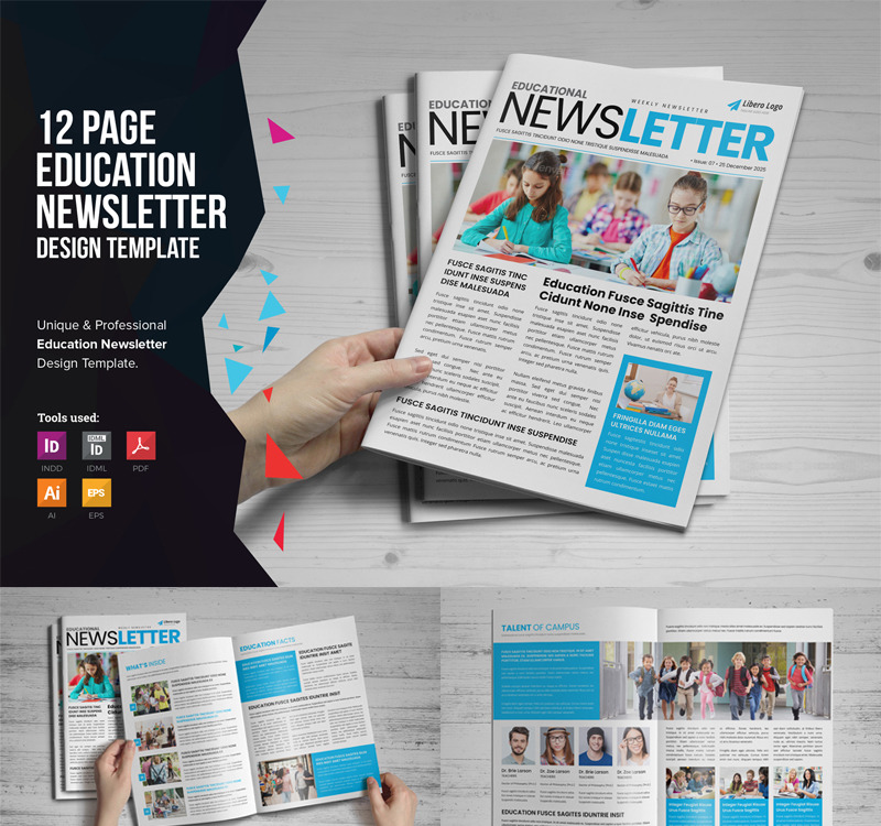 Educare - Education Newsletter Design - Corporate Identity Template