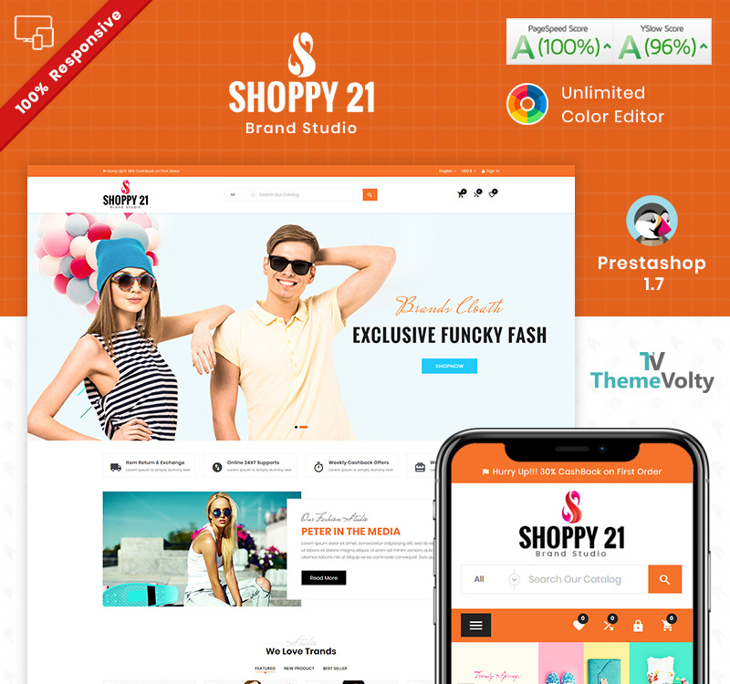 Shoppy21 - Fashion Responsive Store PrestaShop Theme