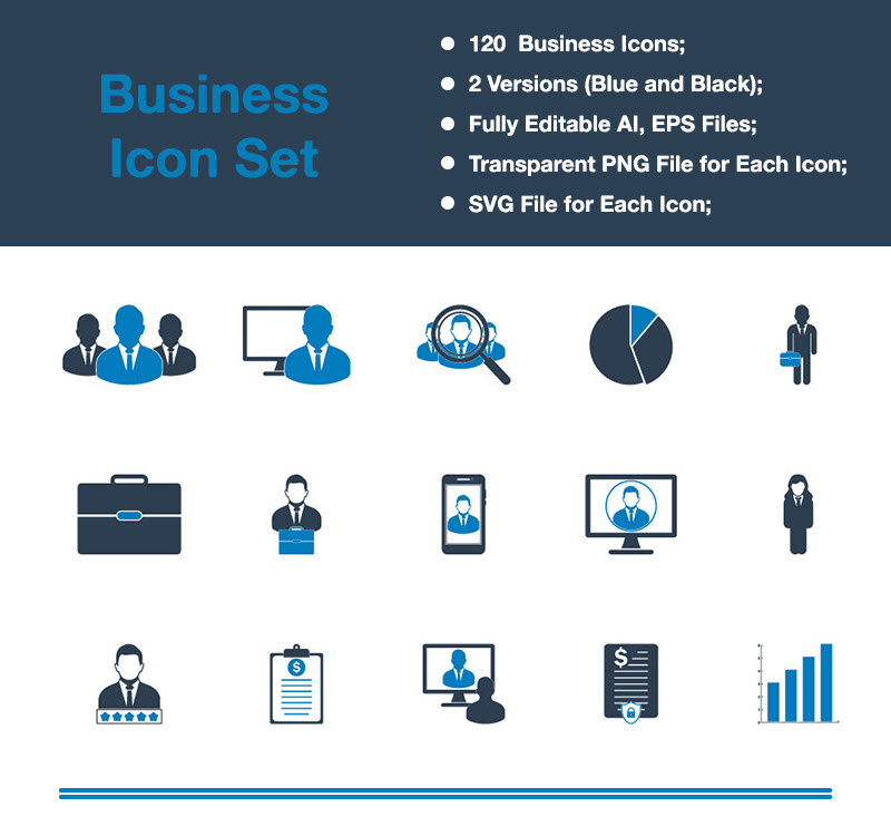 Business & Finance - Premium Vector Icon Set