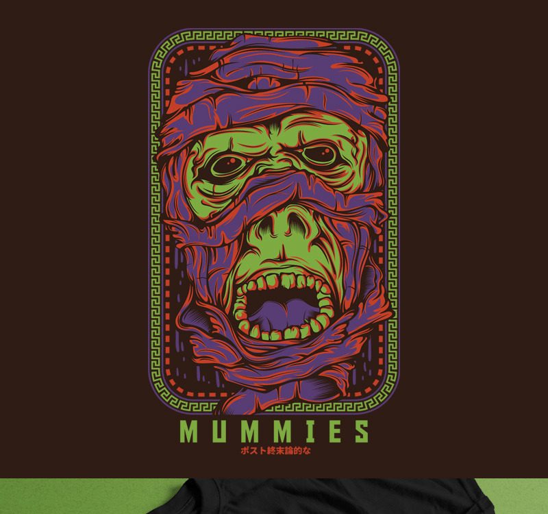 Mummies - T-shirt Design #88856 - TemplateMonster