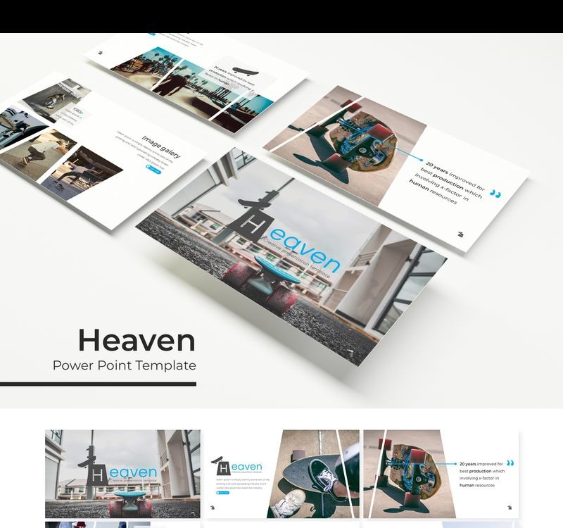 Heaven PowerPoint Template #89372 - TemplateMonster