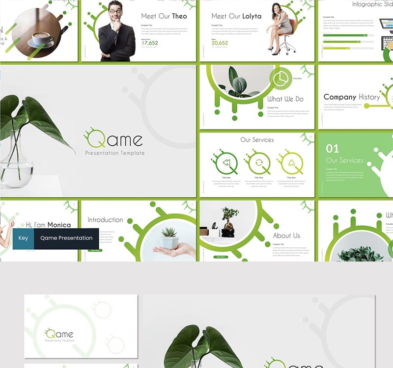 Qame - Keynote template #89472 - TemplateMonster
