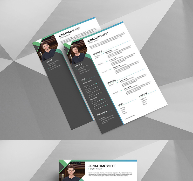 Jonathan Resume Template #89680 - TemplateMonster