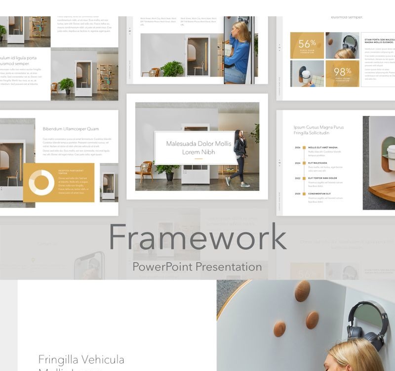 Framework PowerPoint Template #89849 - TemplateMonster