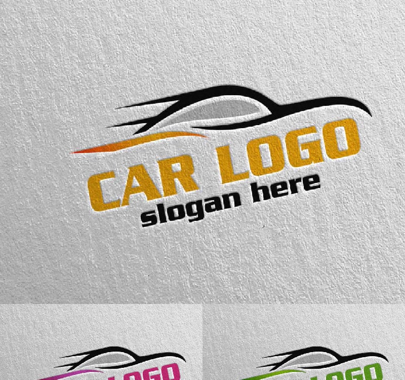 Car 7 Logo Template #89938 - TemplateMonster