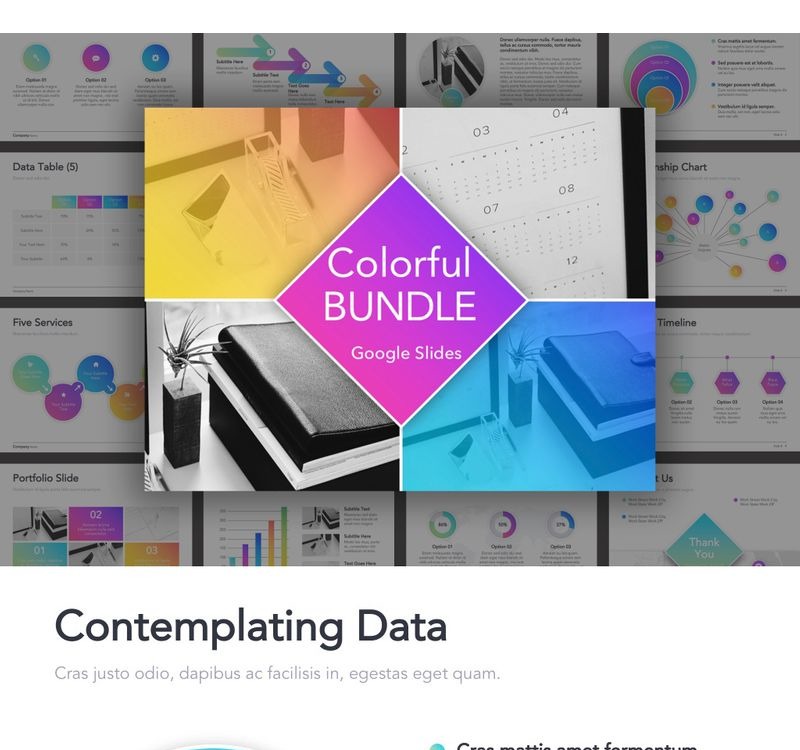 Colorful Bundle Google Slides #91457 - TemplateMonster