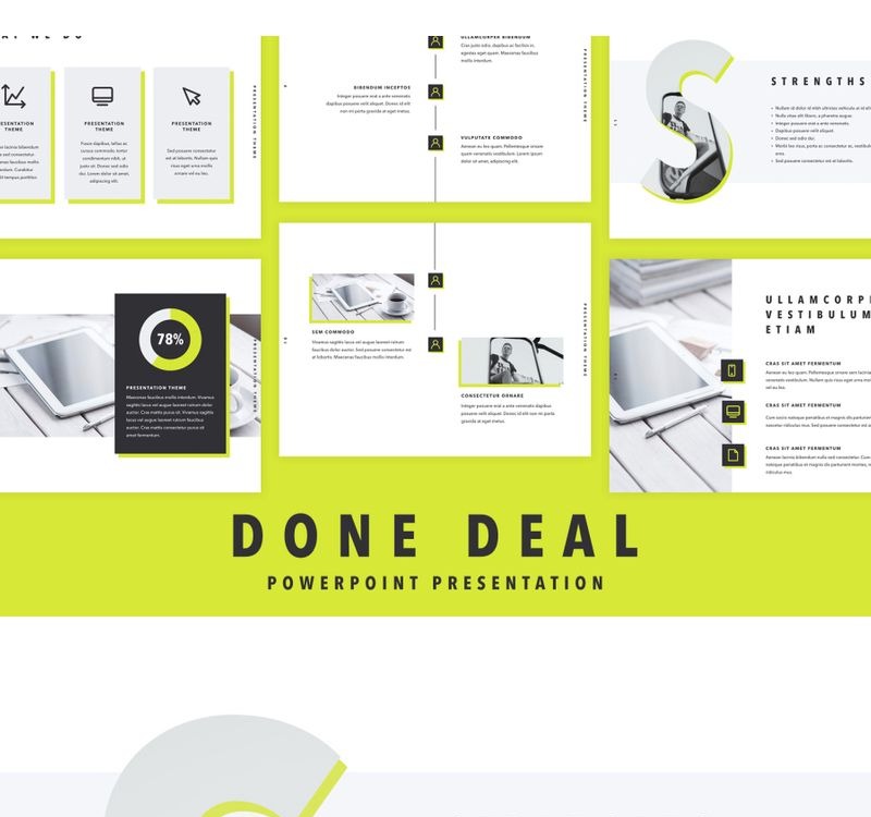 Done Deal PowerPoint Template #91493 - TemplateMonster