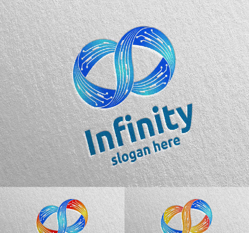 Infinity loop Design 14 Logo Template - TemplateMonster
