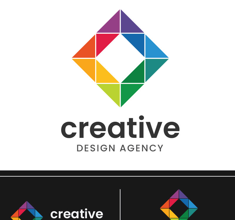 Creative Design Agency Brand Logo Template - TemplateMonster