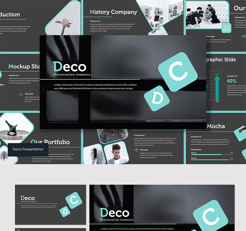 Deco PowerPoint template #92127 - TemplateMonster