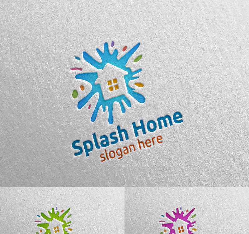 Splash Painting Logo Template #92932 - TemplateMonster