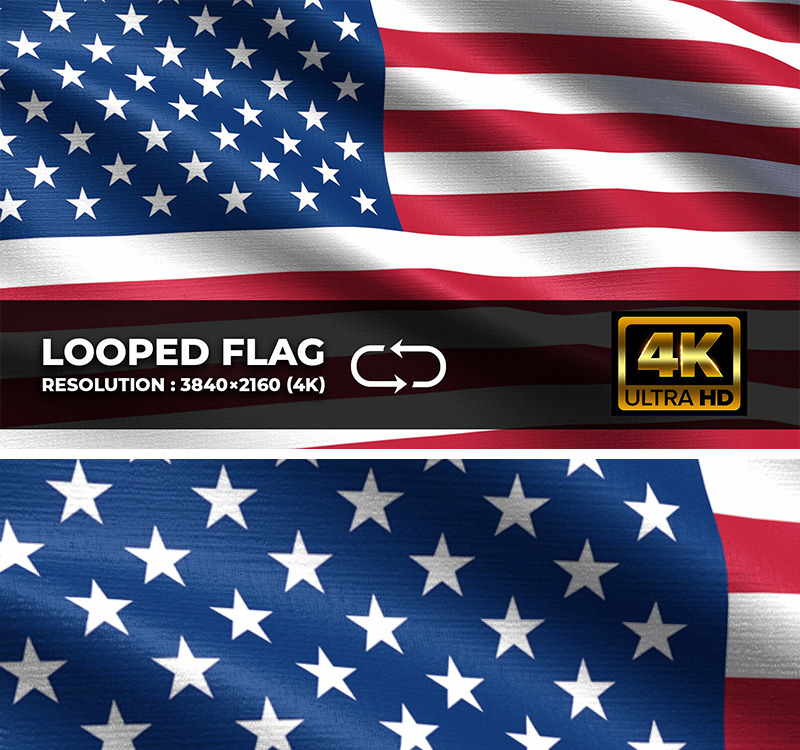 Usa Flag Big Loop