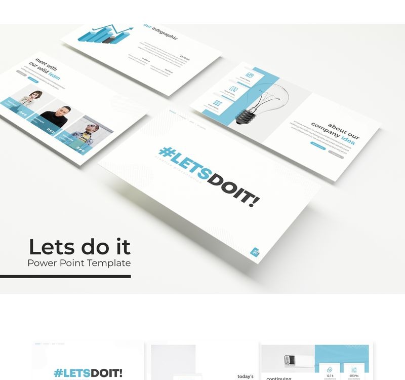 Lets do it PowerPoint Template #95124 - TemplateMonster