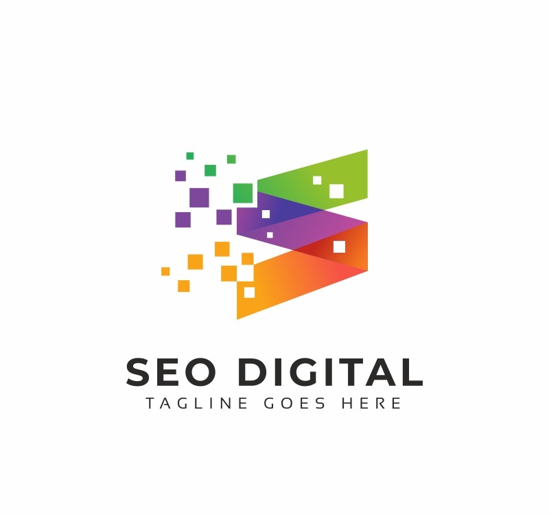 Seo Digital Logo Template #95176 - TemplateMonster