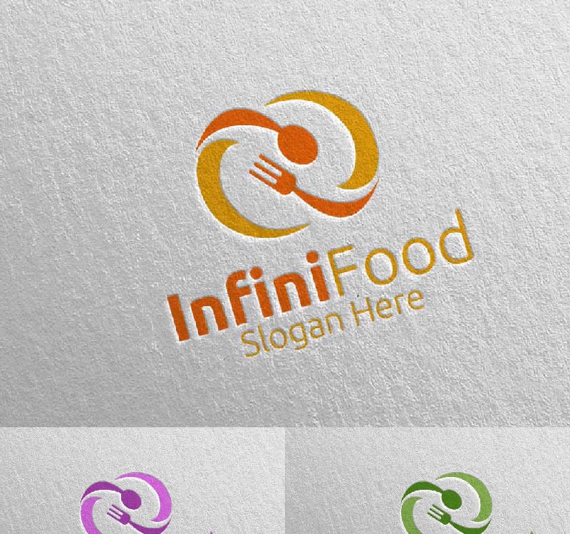 Infinity Food for Restaurant or Cafe 27 Logo Template