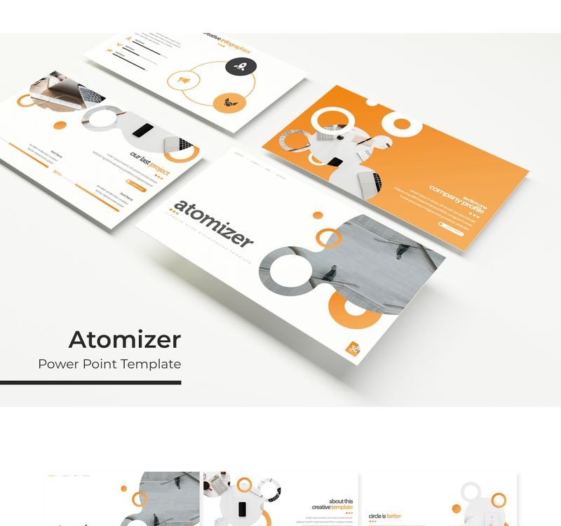 Atomizer PowerPoint Template #95302 - TemplateMonster