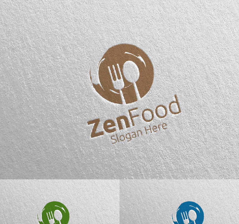 Zen Food for Restaurant or Cafe 44 Logo Template