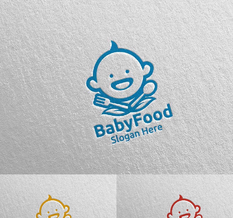 Baby Food Nutrition or Supplement Concept 74 Logo Template