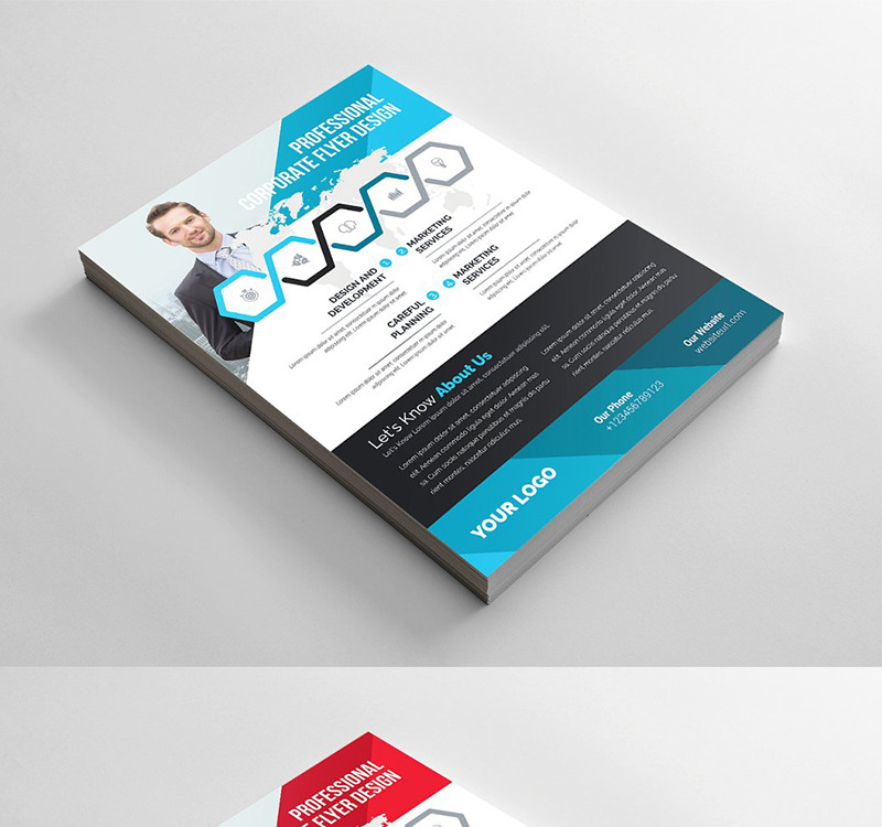 Geometric Modern Flyer - Corporate Identity Template