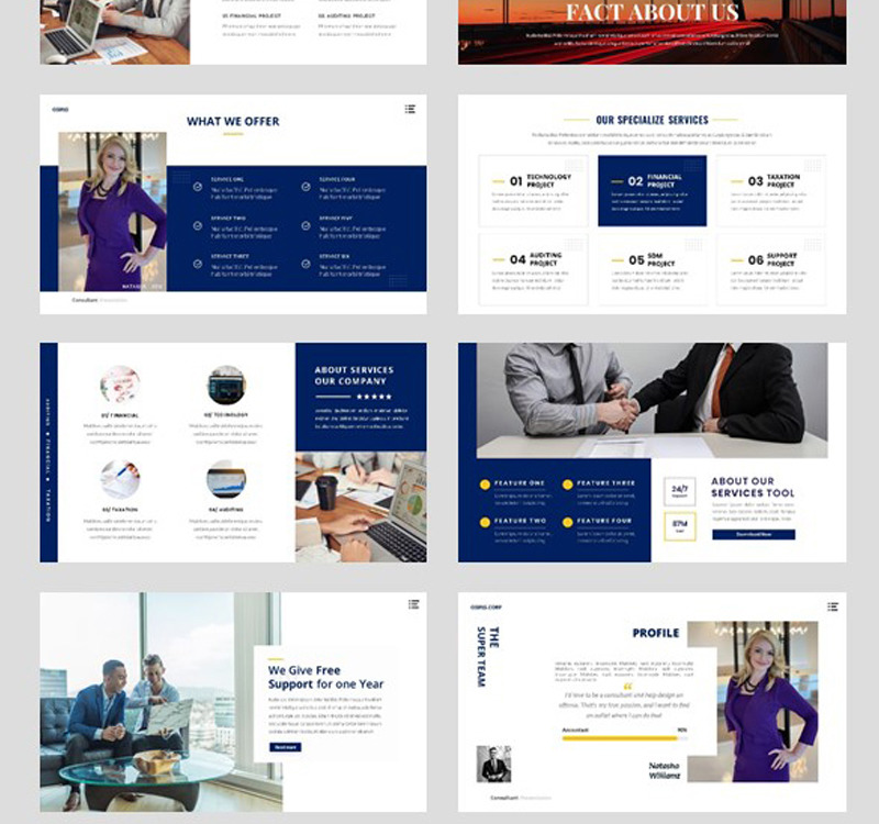 Business - Consultant Finance Google Slides - TemplateMonster