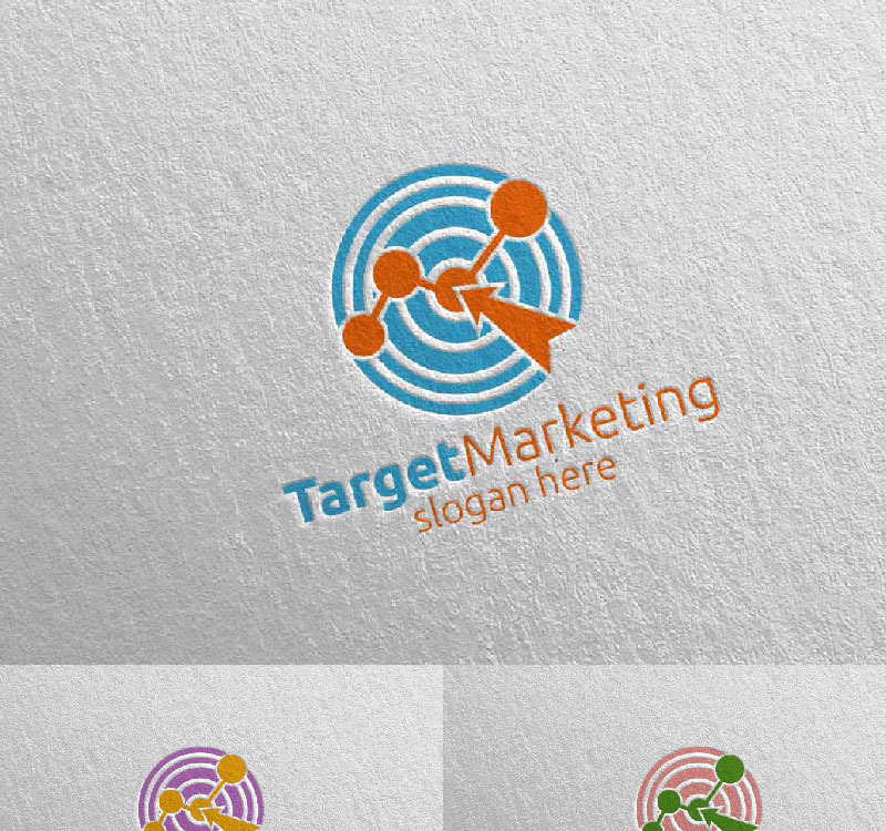 Target Marketing Financial Advisor Design 50 Logo Template