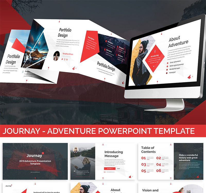 Journay - Adventure PowerPoint Template - TemplateMonster