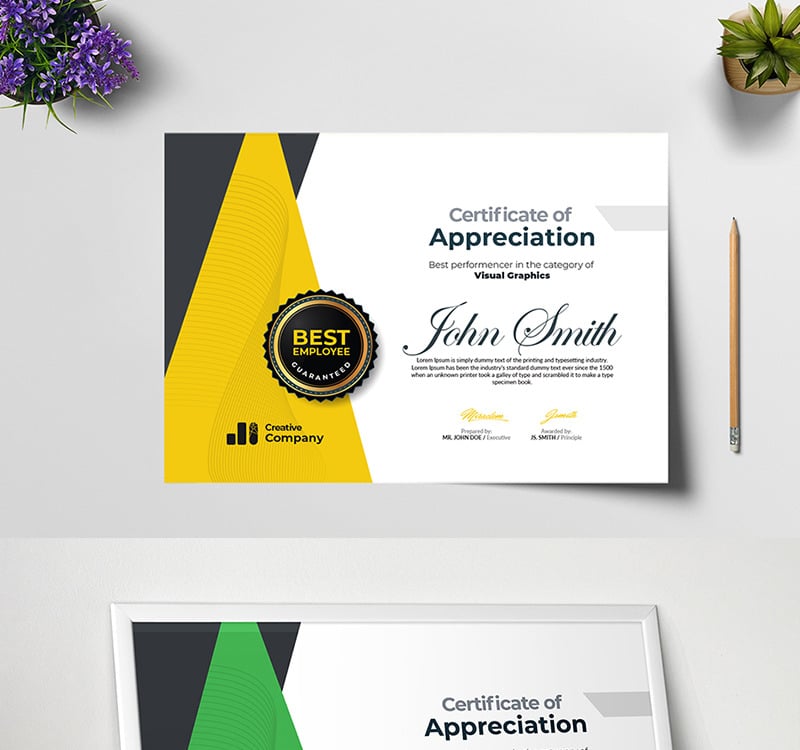 Certificate - Corporate Identity Template - TemplateMonster