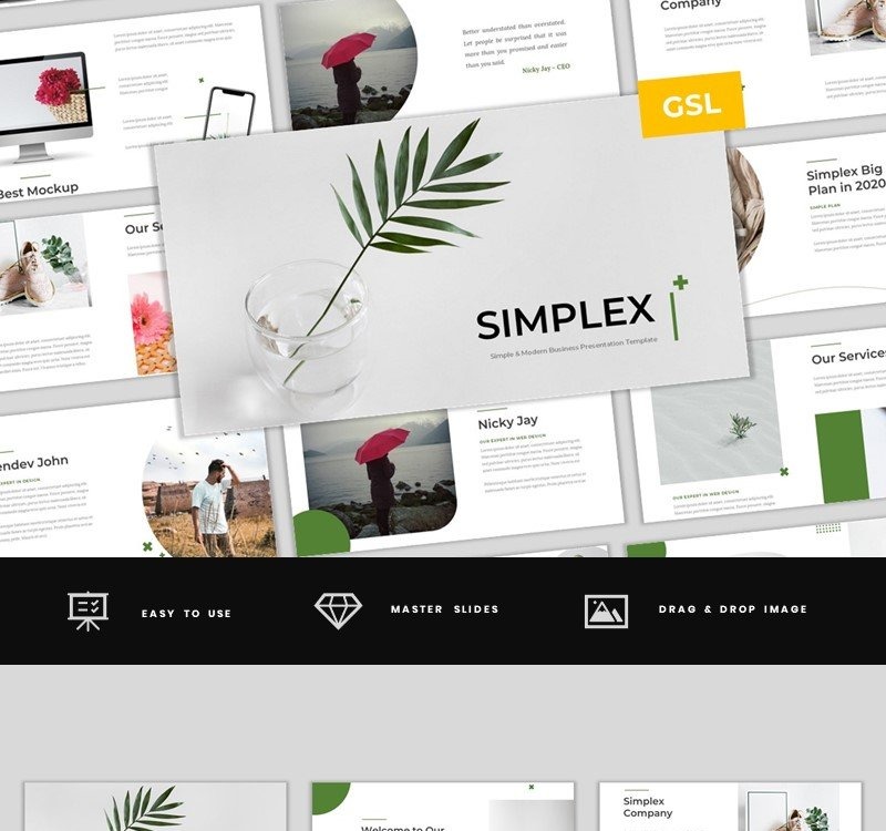 Simplex - Simple & Modern Business Template Google Slides