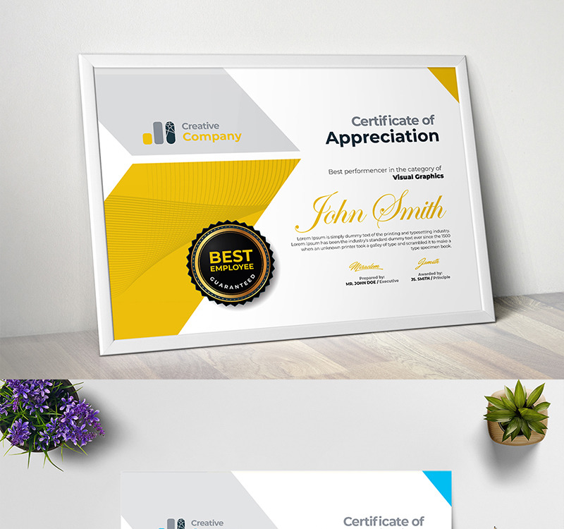 Certificate - Corporate Identity Template - TemplateMonster
