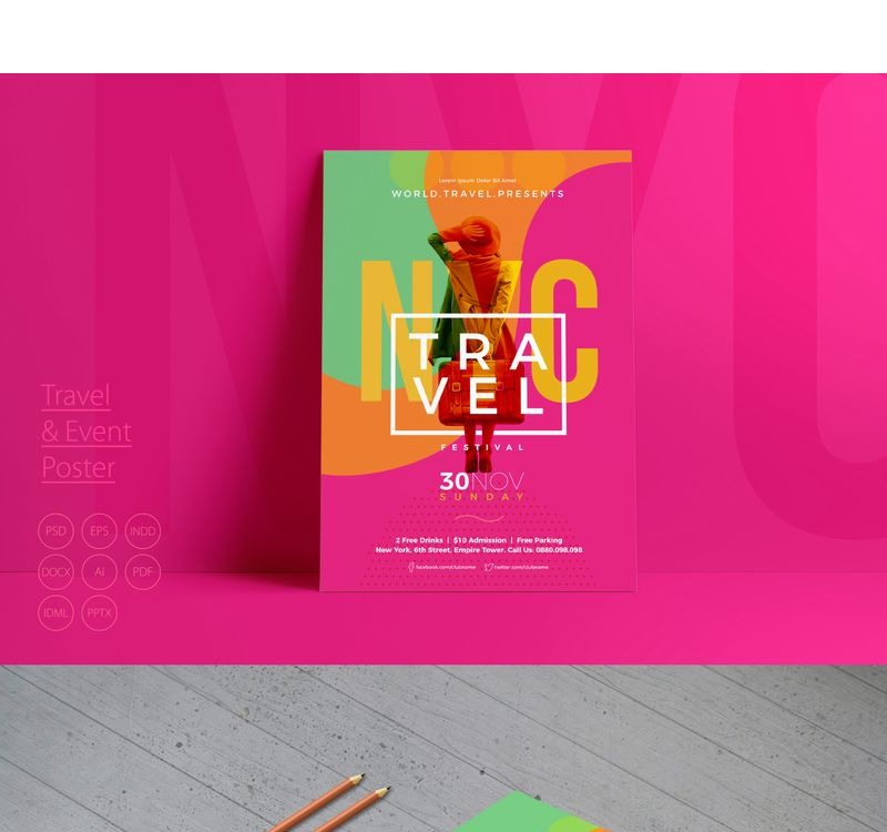 Travel & Event Poster - Corporate Identity Template