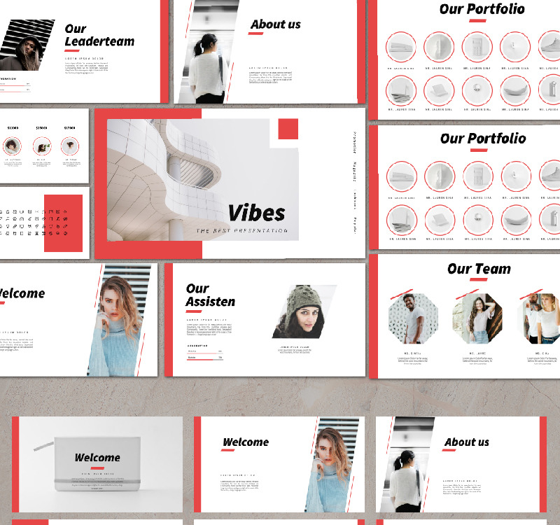 Vibes Presentation PowerPoint Template - TemplateMonster