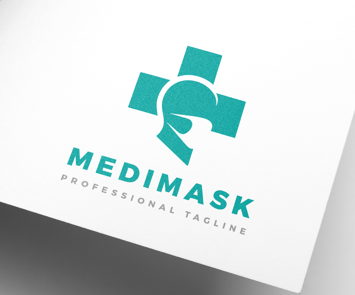 Medical Surgical Face Mask Design Logo Template #100059