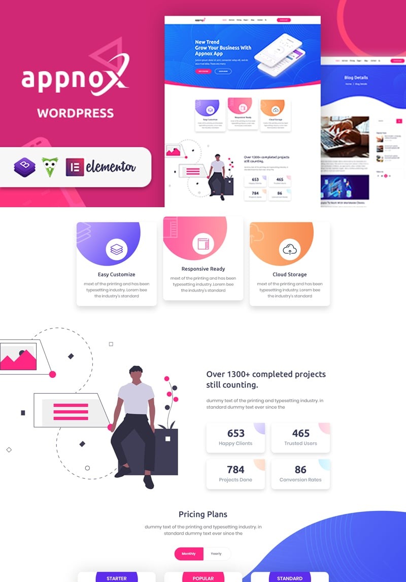 Appnox - Product Landing WordPress Theme #100117