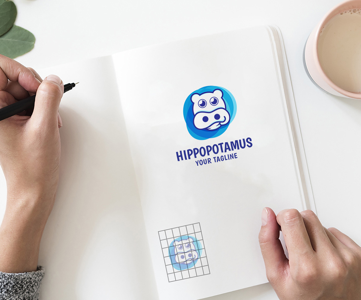 Unique hippos Logo Template #100298