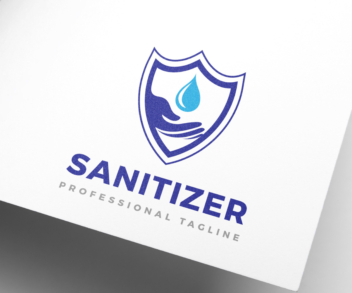 Virus Protection Hand Wash Sanitizer Design Logo Template #100285