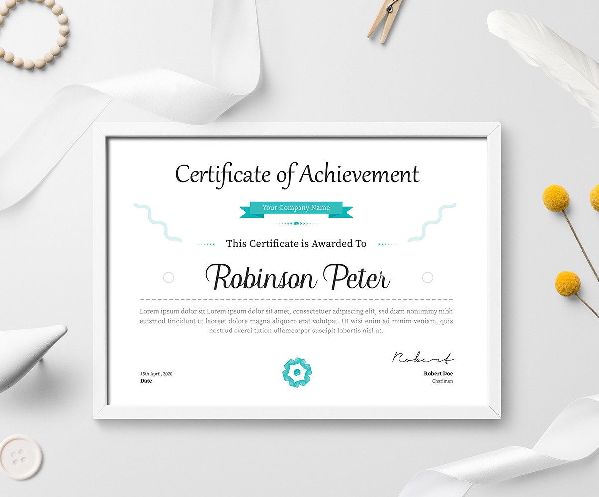 Robert Doe Certificate Template #100508