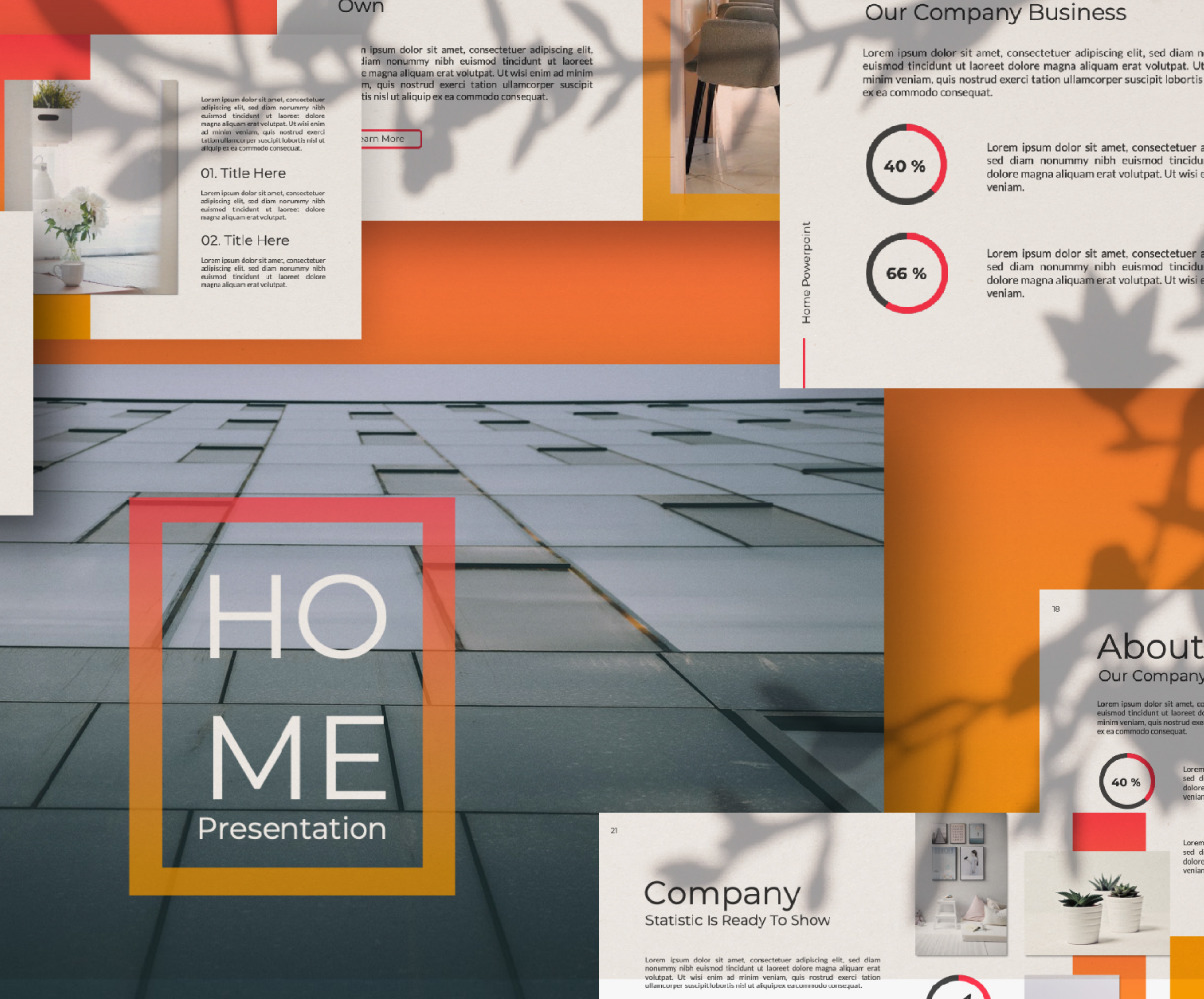 Home Presentation PowerPoint Template #100936