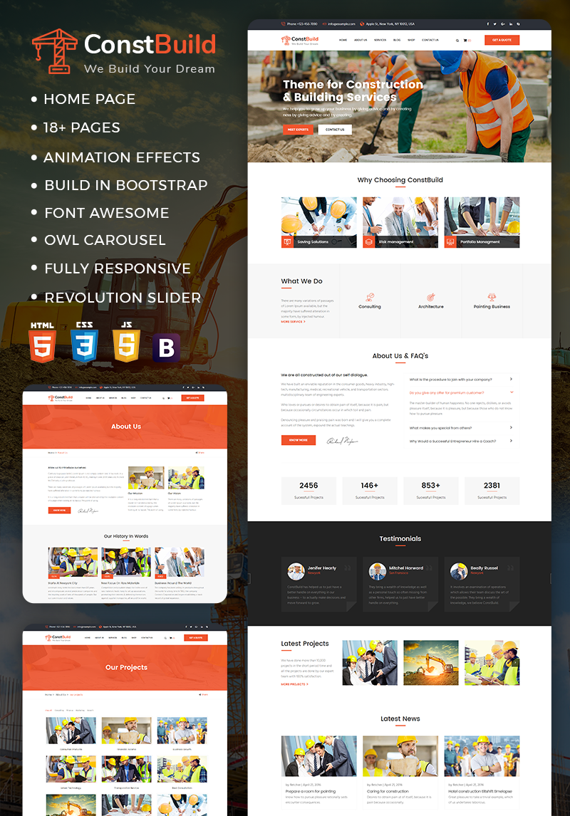 ConstBuild : Construction, Building & Renovation