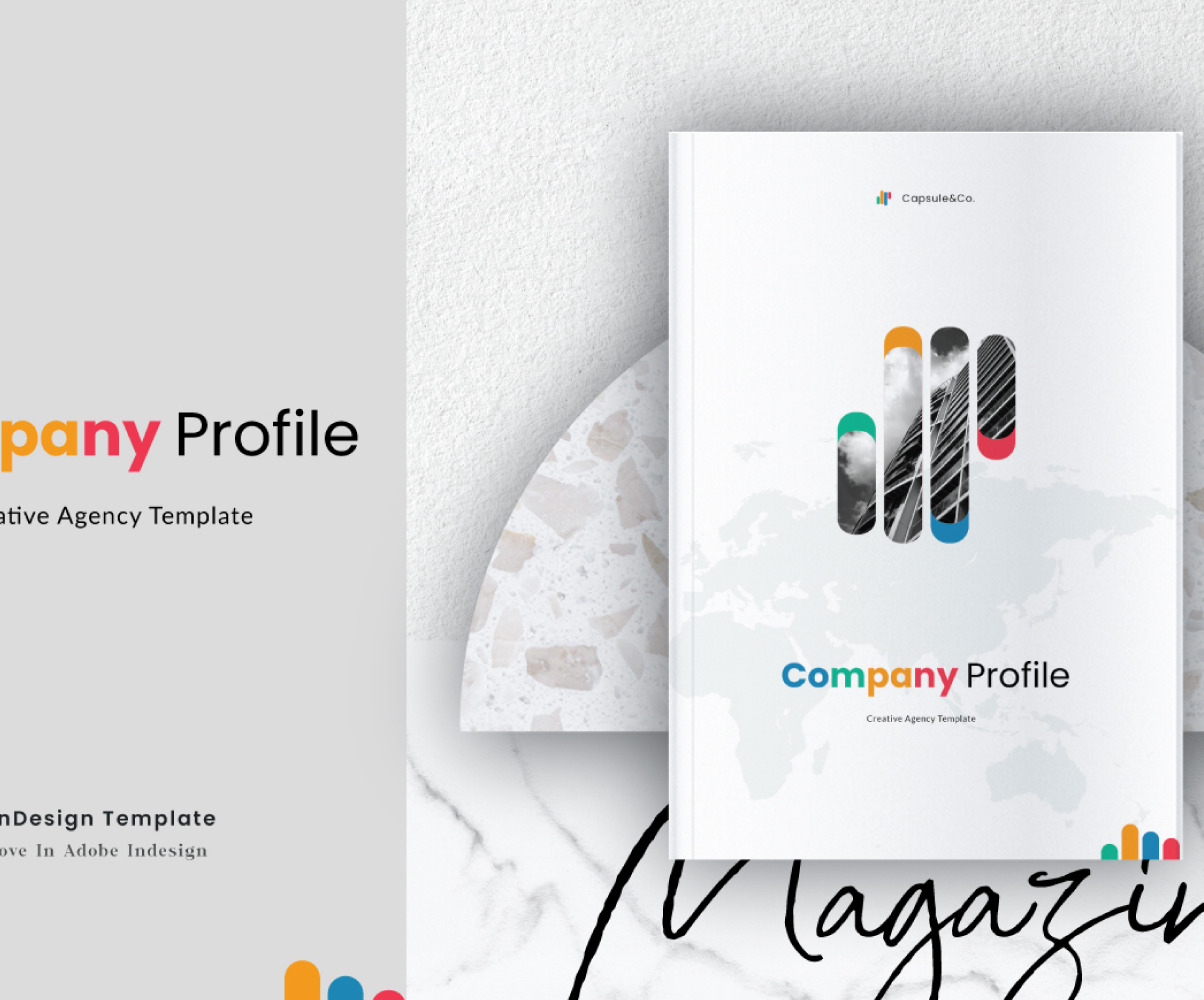 CAPSULE_CO COMPANY PROFILE Magazine Template #101787