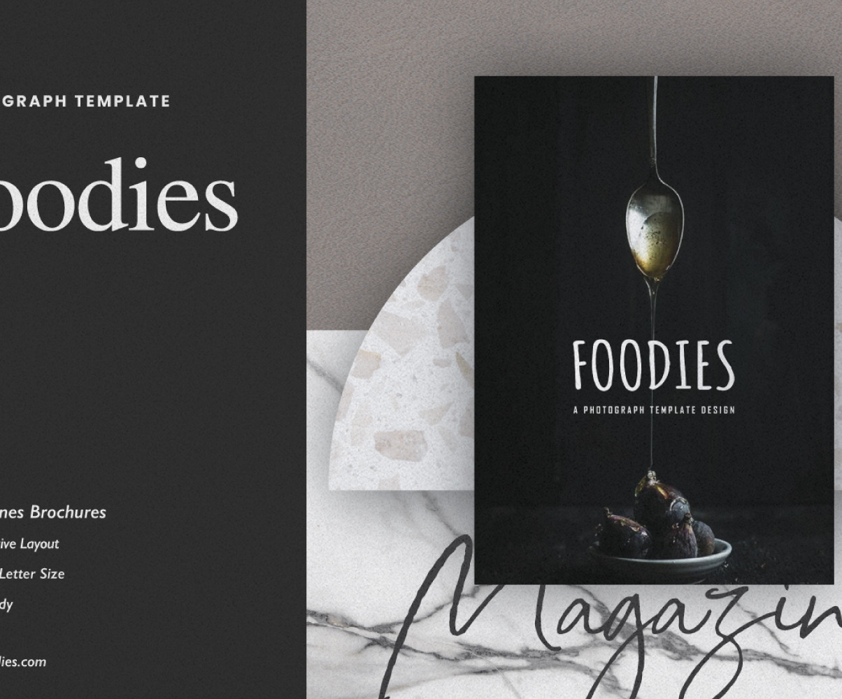 Foodies Magazine Template #101790