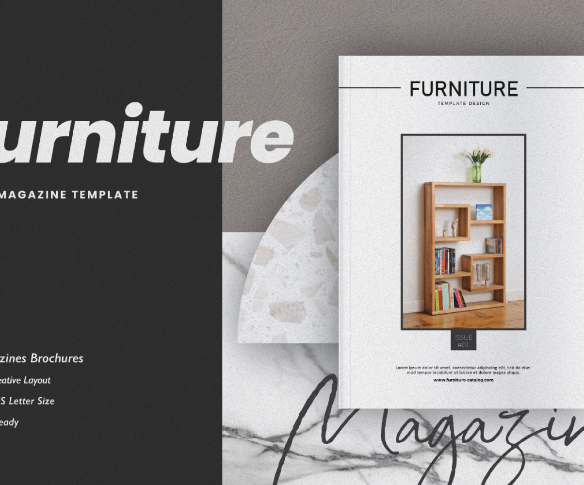 Furniture Design Magazine Template #101791
