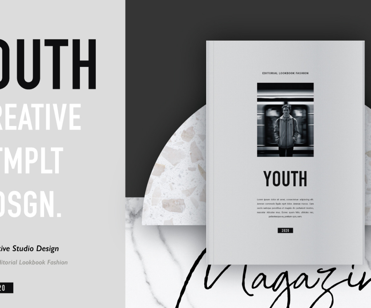 YOUTH EDITORIAL LOOKBOOK FASHION Magazine Template #101783
