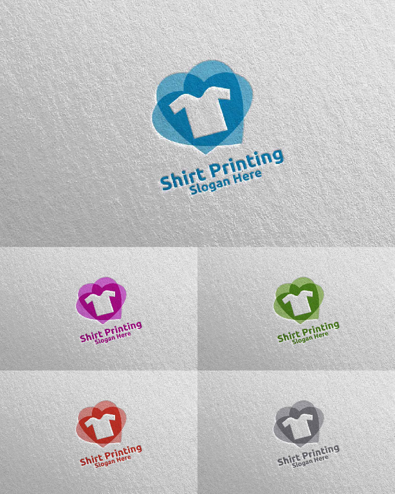 T shirt Printing Company Design Logo Template #101867