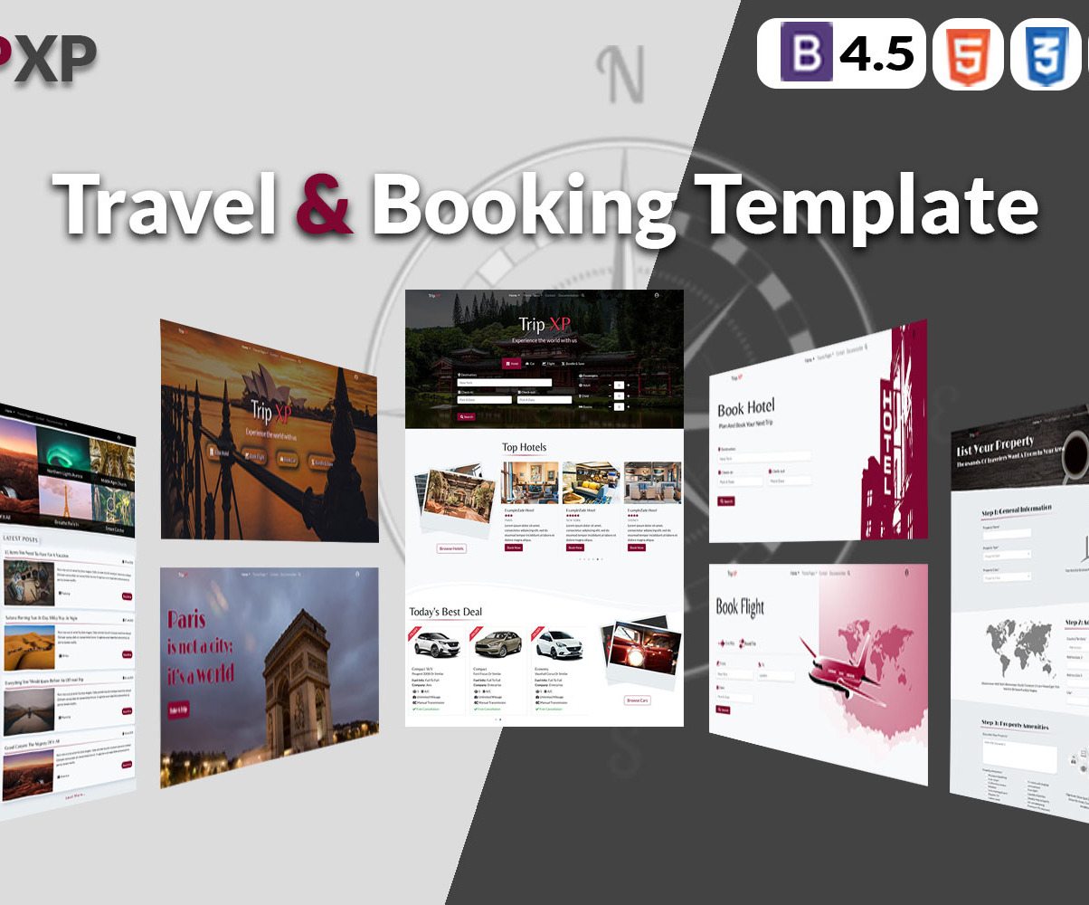 Trip XP - Bootstrap Travel and Booking Template