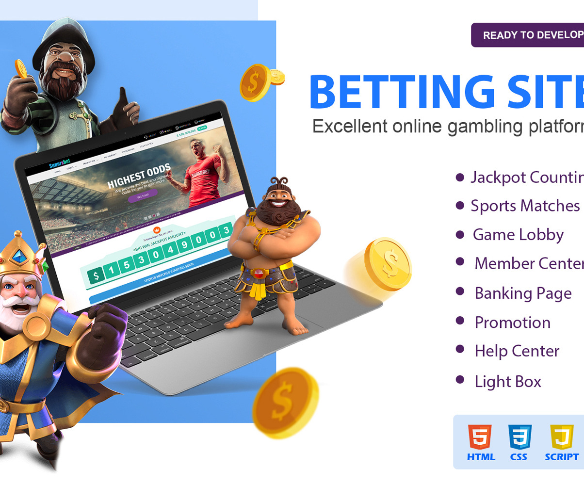 Trendy Gambling and Betting Website Template