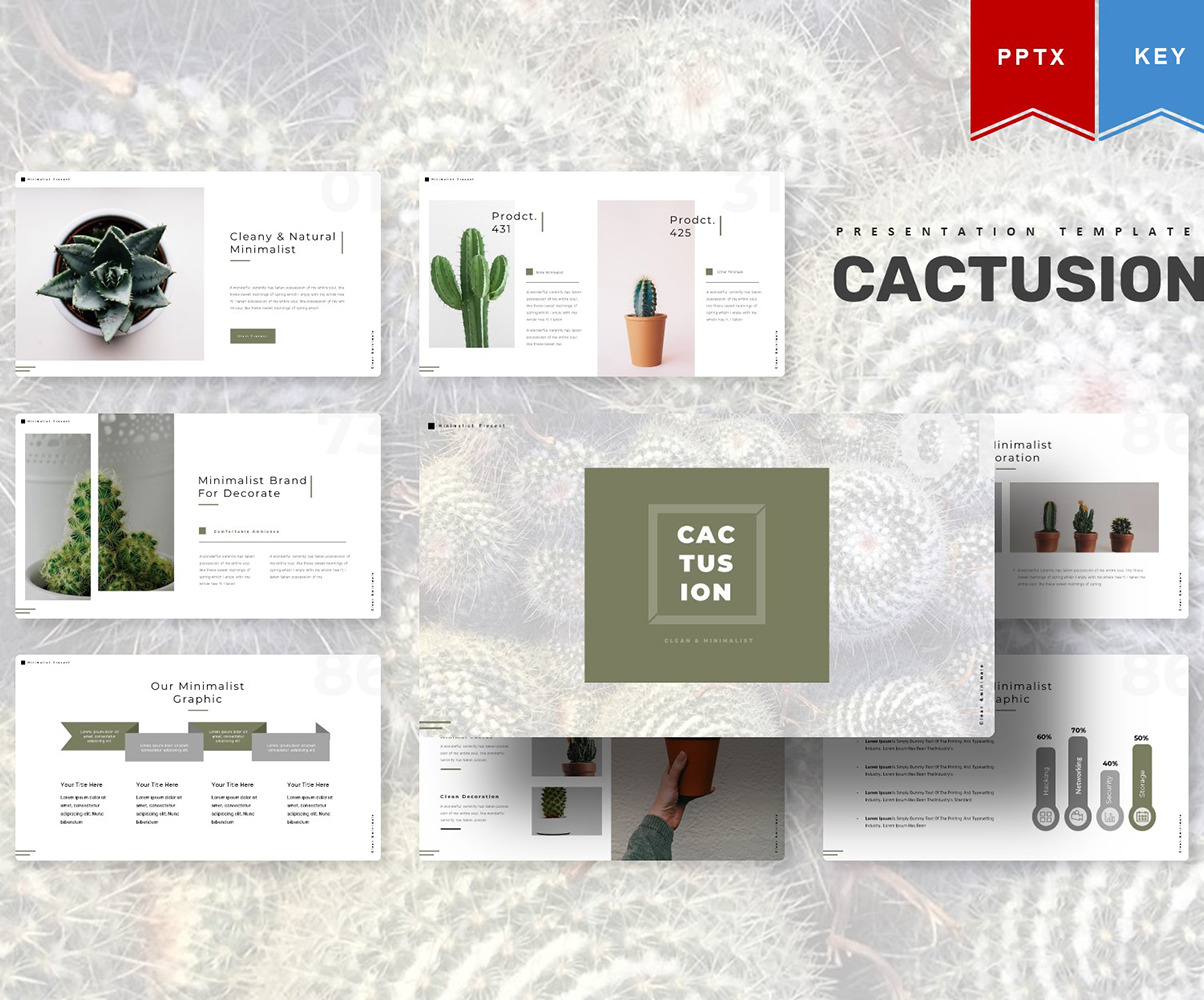 Cactusion | PowerPoint Template #111573