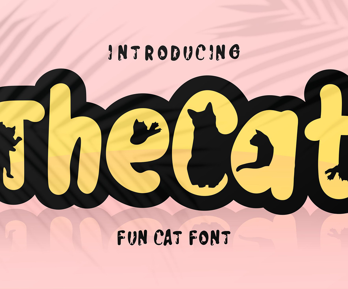 The Cat | Fun Cat Font #112104