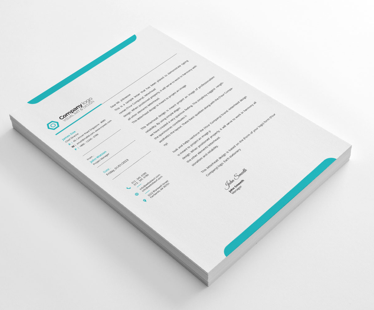 A Letterhead Or Letterheaded Paper Is The Heading At The Top Of A A Letterhead Or Letterheaded Paper Is The Heading At The Top Of A