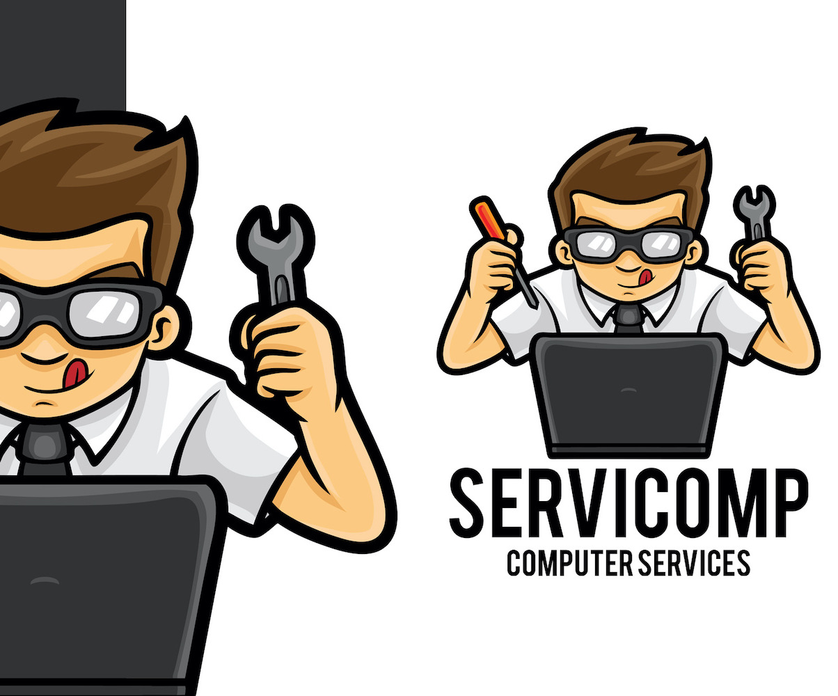 Computer Service Logo Template #112899
