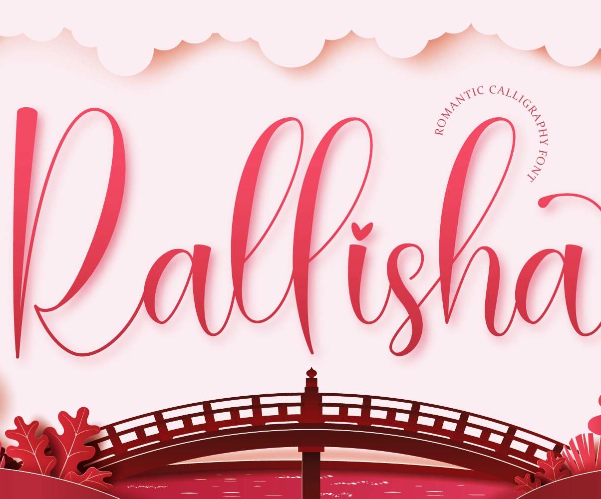 Rallisha - Modern Script Font #112945